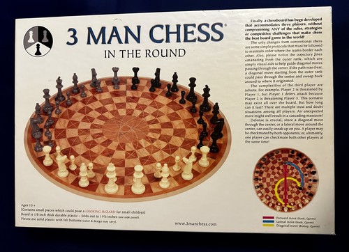 3 Man Chess In The Round - Circular Board 3 Player Chess 100% complete ...