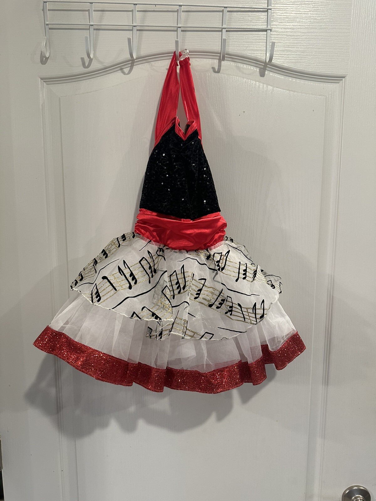 Weissman girls halter music note sequin dance costume… - Gem
