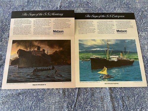 Matson Lines Vintage Ship Posters | eBay