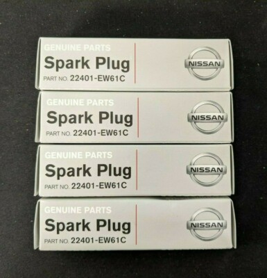 GENUINE OEM NISSAN IRIDIUM SPARK PLUG BY DENSO - SET OF 4 (22401-EW61C ...