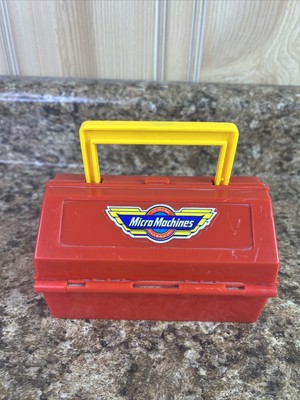 1990 GALOOB MICRO MACHINES SPEED SHOP TOOLBOX 4 1984 Road Champ Micro ...