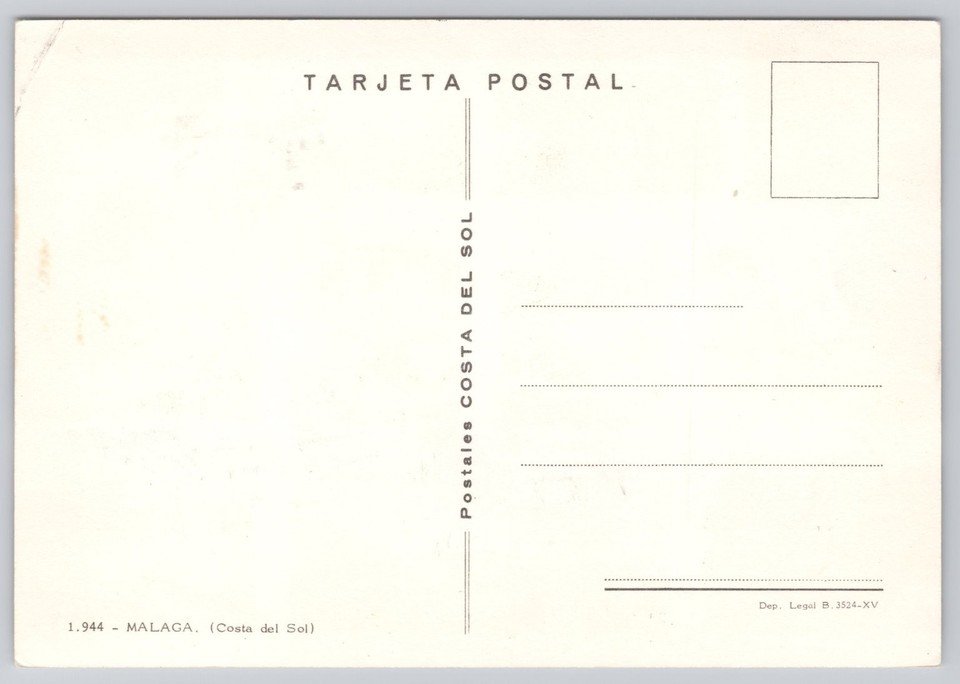 Vintage Malaga Spain Multiview Postcard Costa del Sol 6x4 in | eBay