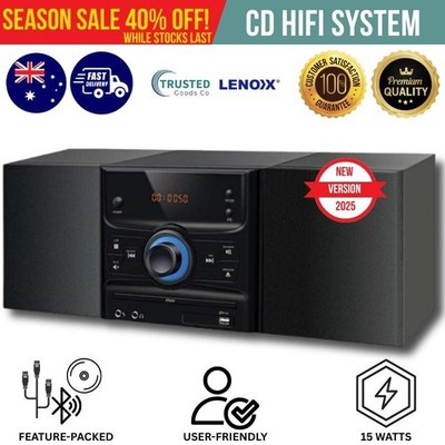 Mini Hi Fi Stereo System DVD Bluetooth Sound System Micro FM Radio USB ...