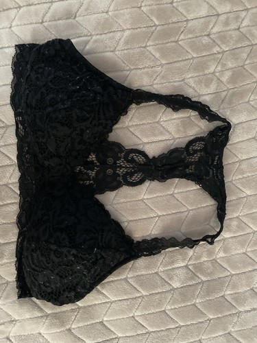 Xhilaration Womens Padded Lace Racerback Bralette, Small 34B/36A | eBay