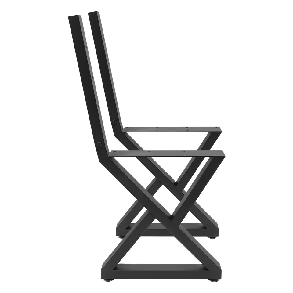 Bench Legs with Backrest Bracket 2PCS Bench Legs, Triangle Metal Bench ...