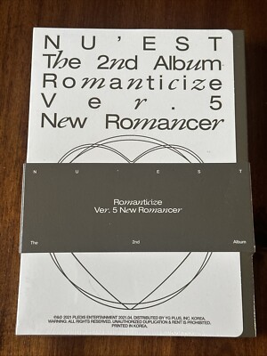 The 2nd Album 'romanticize' (New Romancer Version) by Nu'est (CD, 2021) 192641602931| eBay