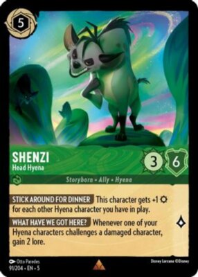 Shenzi - Head Hyena - 91/204 - Rare Light Play Magic the Gathering MTG ...