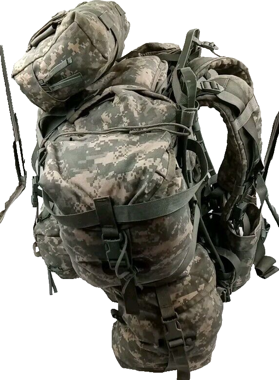 Rucksack Field Pack Set MOLLE II Large 4 sustainment pouch 2 waist bag ...