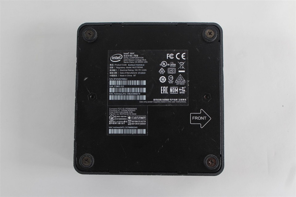 Intel NUC NUC7i5DNK i5-7300U 2.6GHz 4-12GB RAM 0-256GB SSD Dual HDMI ...