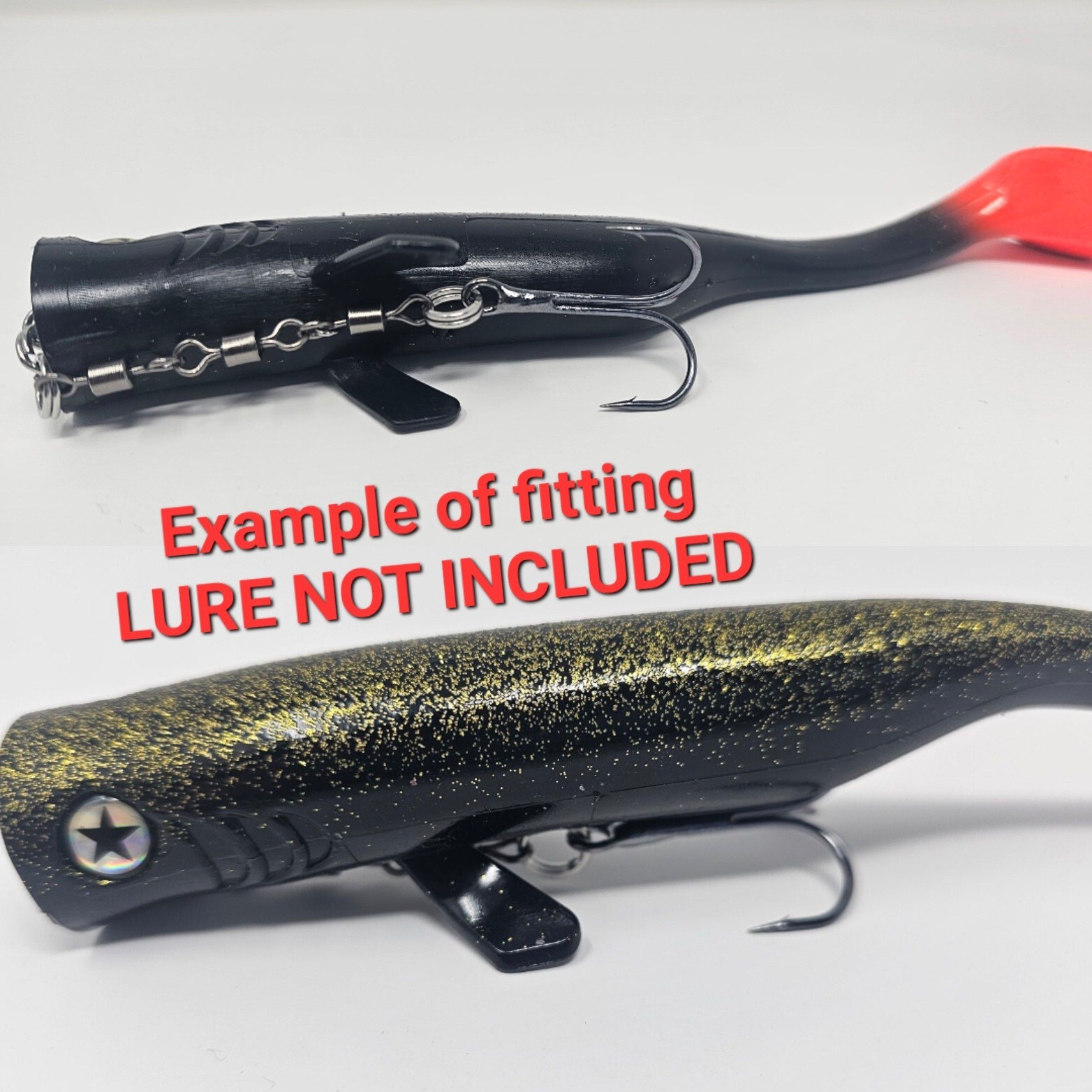 Lure Stingers - Shallow Screw Rigs for Shads - Pike Fishing Lures | eBay UK