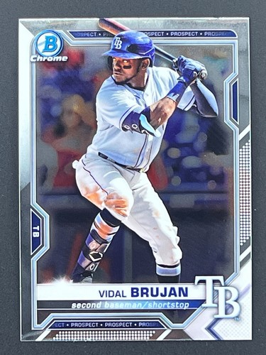 VIDAL BRUJAN 2021 Bowman Chrome #BCP-19 Tampa Bay Rays | eBay