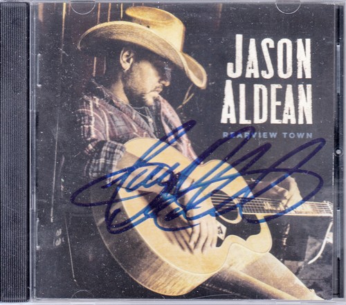 Jason Aldean Rearview Town Autograph 5-1/2"x5" cd Signed cover booklet ...