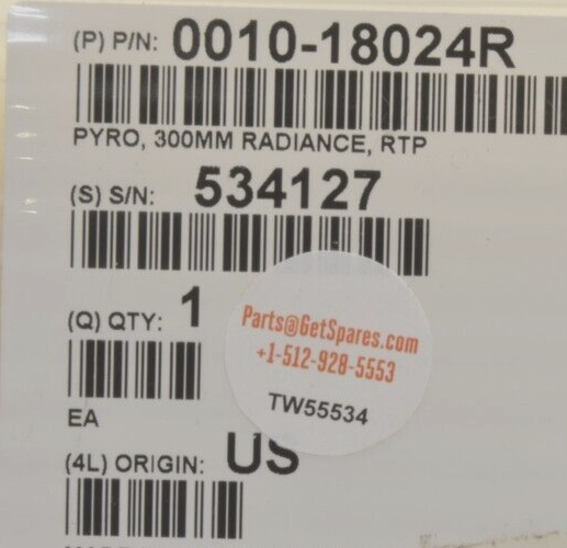 0010-18024 0150-00743 / PYROMETER, 2MM PROBE, 300MM RADIANCE RTP / AMAT ...