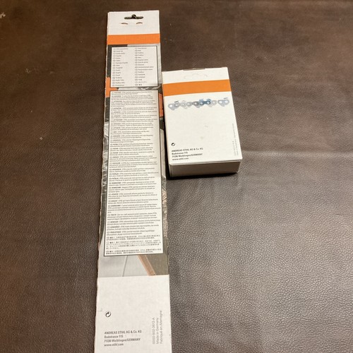 SET NEW OEM STIHL 14IN 3/8 CHAIN 3636 005 0050 AND BAR 3005 000 4809 ...