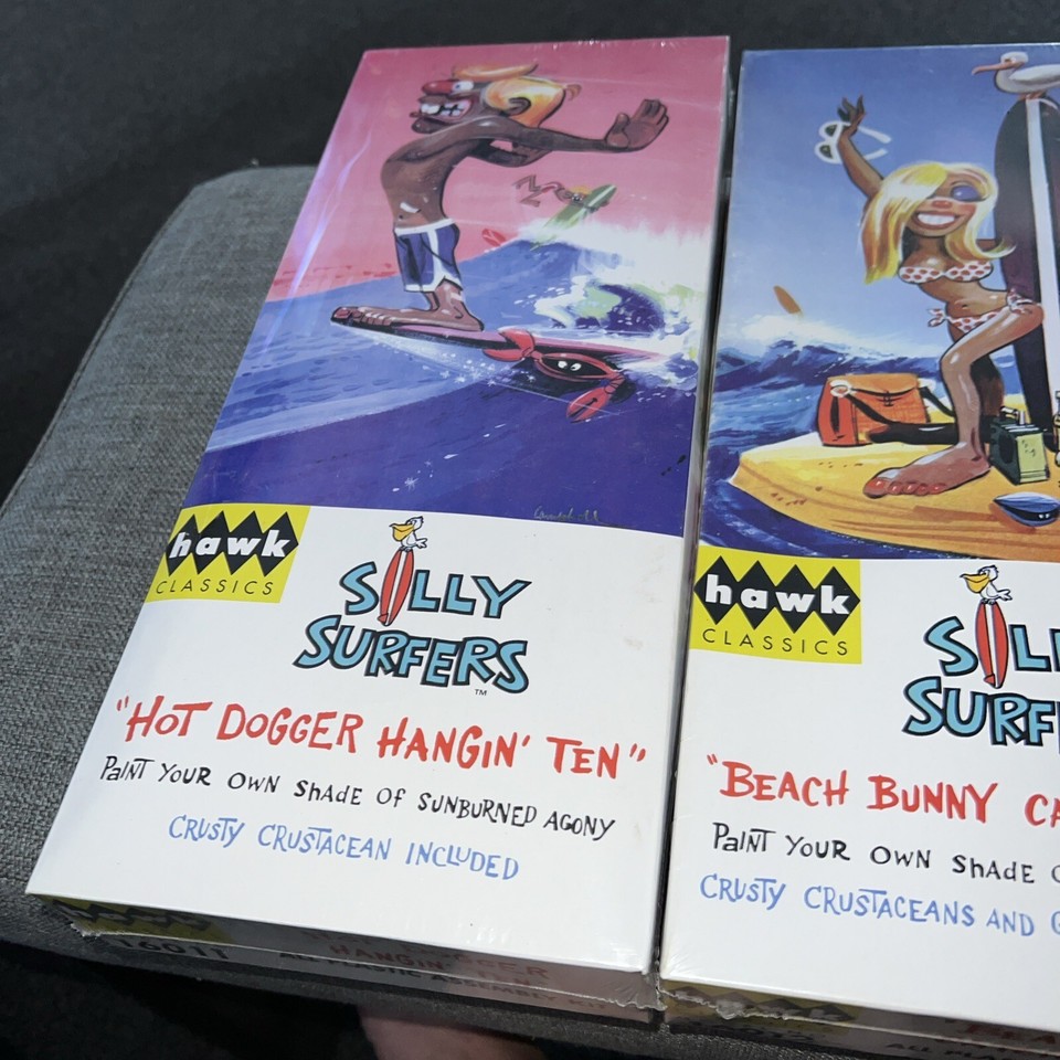 Hawk Silly Surfers Lot 3 Plastic Model Kits NIB Riding Tandem Surf ...