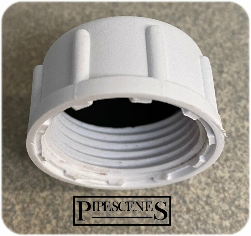 2 x 3/4" 25mm Female Radiator Valve Blanking Stop Ends Caps & Rubber ...