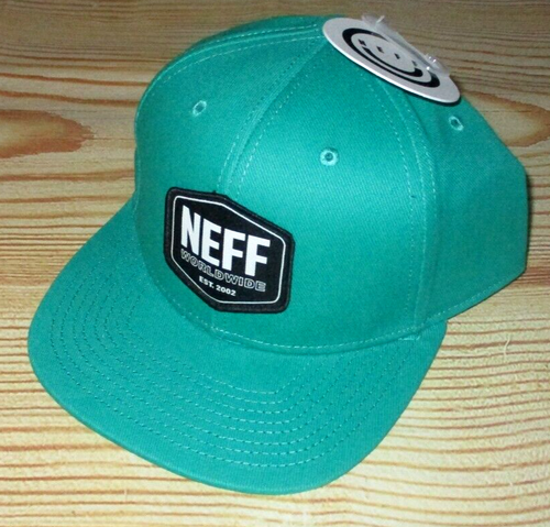 MENS NEFF GREEN HAT SNAPBACK ADJUSTABLE CAP ONE SIZE | eBay