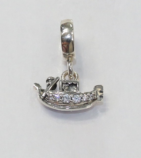 Authentic PANDORA 925 Sterling Silver Drop Charm Gondola Venice ...