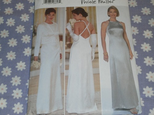 BUTTERICK 5305 MISSES EVENING GOWN DRESS & JACKET PATTERN-UNCUT-SIZES ...