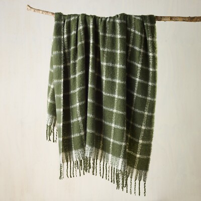 Bianca Maldon Faux Mohair Throw Rug Forest Green. Throw Rug Size ...