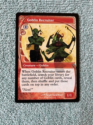 MTG Goblin Recruiter NM Future Sight Mystery Booster 2 U 193 MB2 EDH ...
