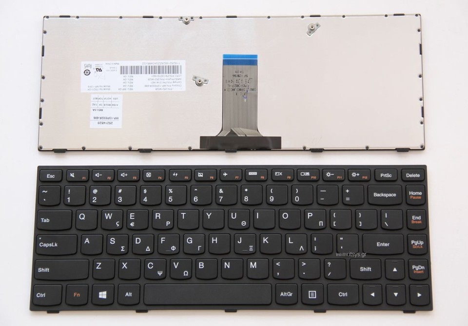 Πληκτρολόγιο Ελληνικό-Greek Laptop Keyboard 25215200 252 | eBay