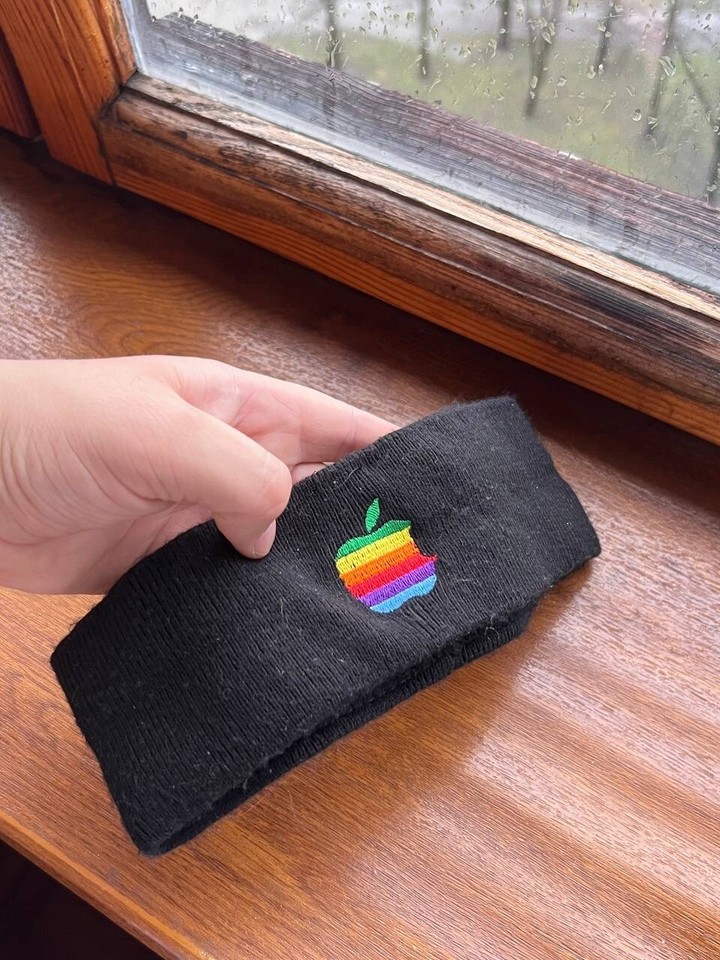 Vintage Apple Headband Logo Hat Sport Apple Company Steve Jobs USA 90s ...
