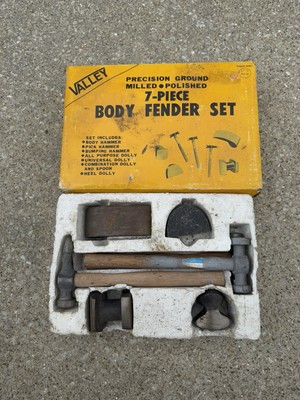 7pc Valley Hammer & Dolly Fender Set Auto Body Sheet Metal Repair Tool ...