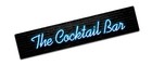 The Cocktail Bar runner Mat - Neon Blue effect - Home Bar mat beer mat ...