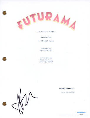 Sarah Silverman “Futurama” Signed Autograph Full Script 'The Cryonic ...