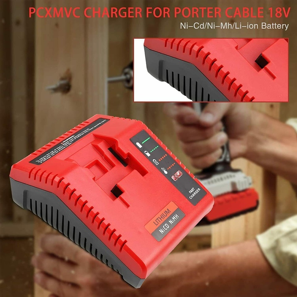 18V Battery Charger PCXMVC PCMVC For Porter Cable PC18B Lithium & NICD ...