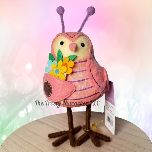 Target Spritz Featherly Friends Easter Fabric Bird Decor Pink Ladybug ...