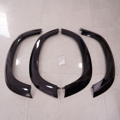 WHEEL ARCHES FENDER FLARE TRIMS GLOSS BLACK FOR LAND ROVER DEFENDER 90 ...