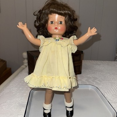Vintage Hard Plastic Effanbee Patsy Doll 15.5”. Tight Bands Yellow ...
