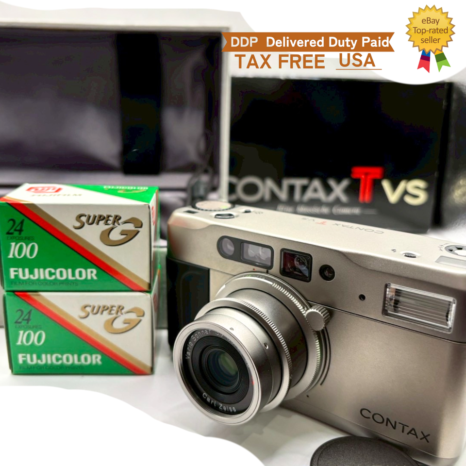 [UNUSED w/Box,Strap] Contax TVS Point & Shoot 35mm Film Camera From ...