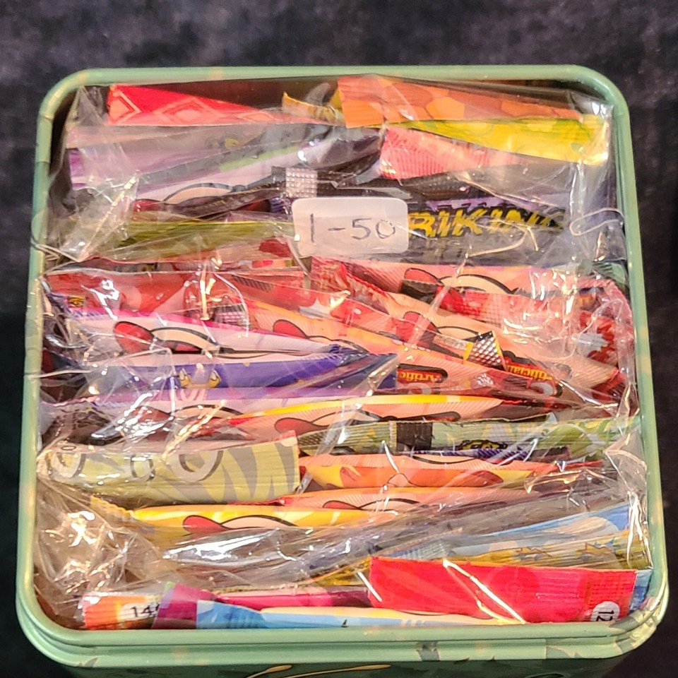 POKEMON TCG STACKING TIN STACK'EM HIGH w/ 151 STRIKING POPPING CANDY ...