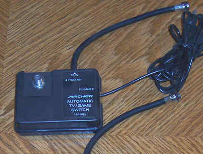 RF SWITCH BOX Atari Jaguar Automatic Black TESTED EXCELLENT CONDITION ...
