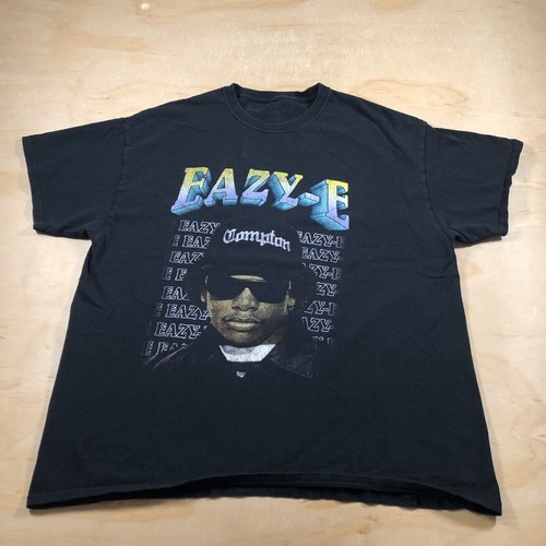 A4439 Eazy E Shirt Rap Los Angeles Compton Hat Black NWA Tee Size XL | eBay