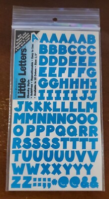 Making Memories Little Letters Scrapbooking stickers, Chunky Teal, NIP ...