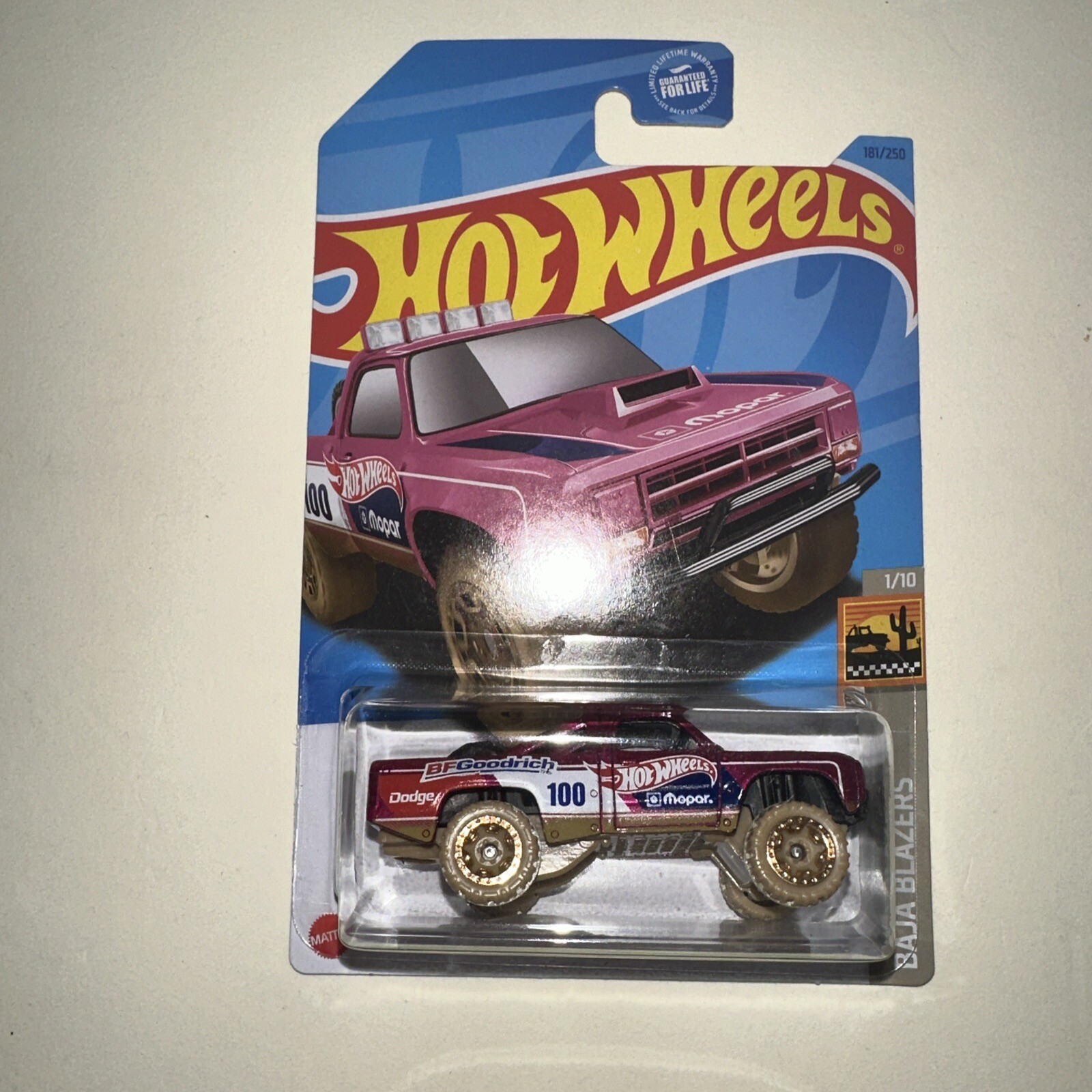 2023 Hot Wheels 181/250 Pink '87 Dodge D100" 1/10 Baja Blazers (HW1) | eBay