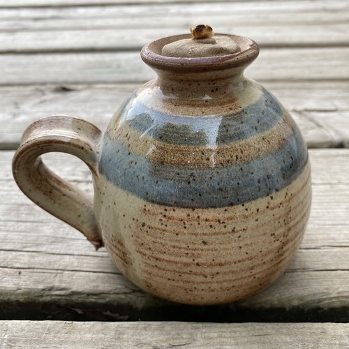 Artist Signed Lorna Pottery Art Diffuser Oil Lamp Vase Glazed with ...