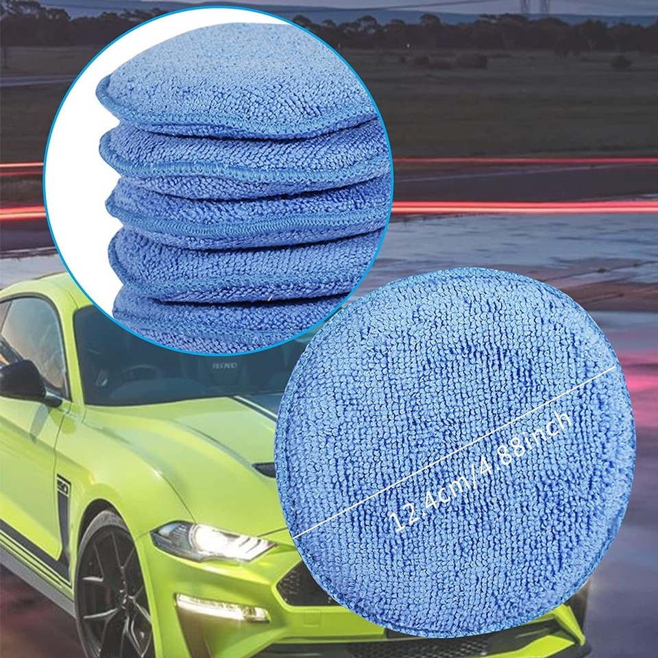 Microfiber Wax Applicator Pads, Car Wax Applicator, Buffing & Detail ...