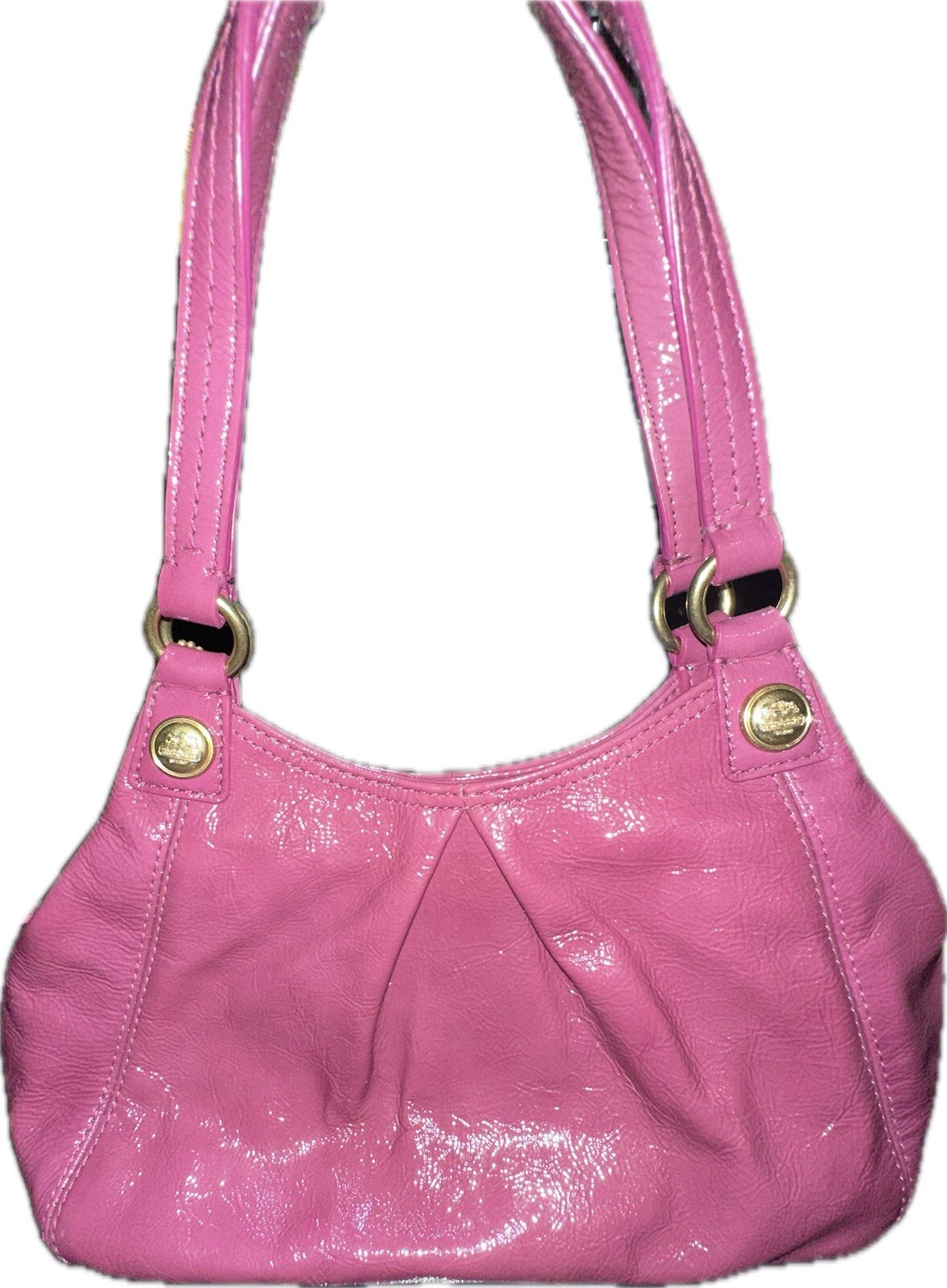 COACH Mini Maggie Patent Leather Raspberry shoulder B… - Gem