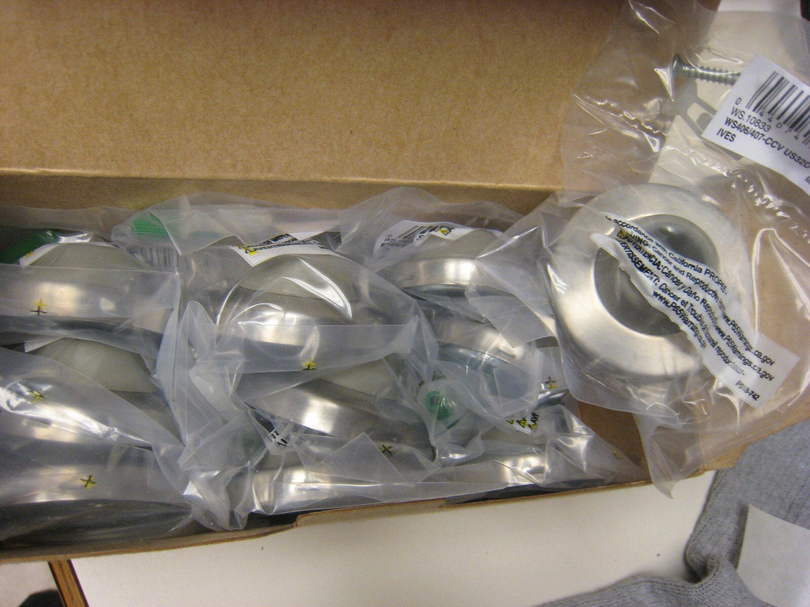 LOT OF 10 IVES Door Stop Silver WS406/407-CCV US32D WS.10833 new box | eBay