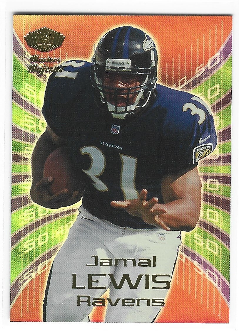 JAMAL LEWIS 2000 COLLECTOR'S EDGE MASTERS MAJESTIC #3199/5000 RAVENS S4 ...