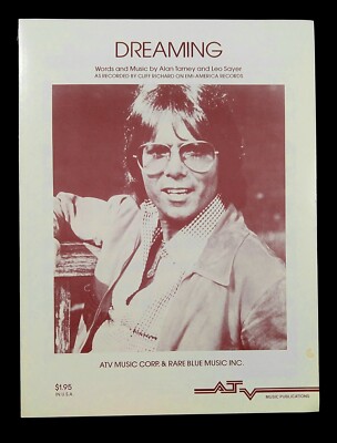 Vintage 1980 Dreaming Sheet Music Alan Tarney and Leo Sayer EMI Records ...