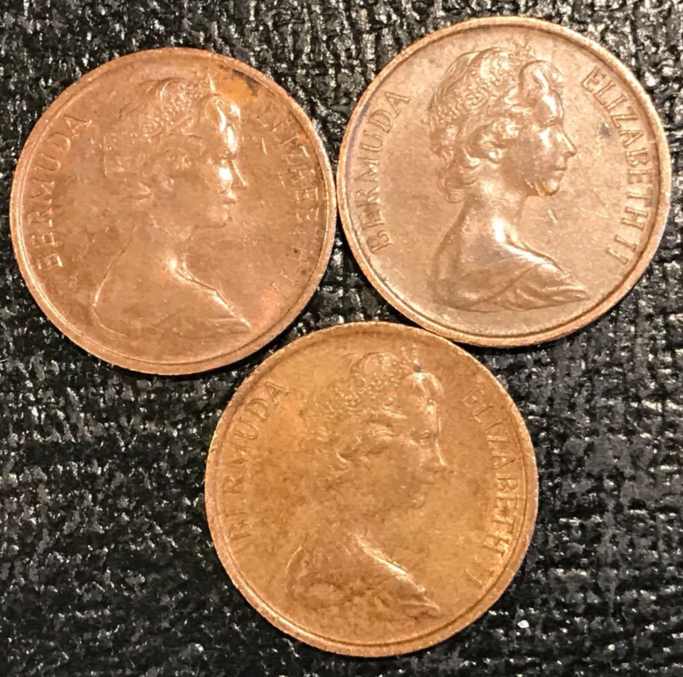 LOT OF 3 1977/1978/1980 BERMUDA WILD BOAR 1 CENT COIN-DEC535 | eBay