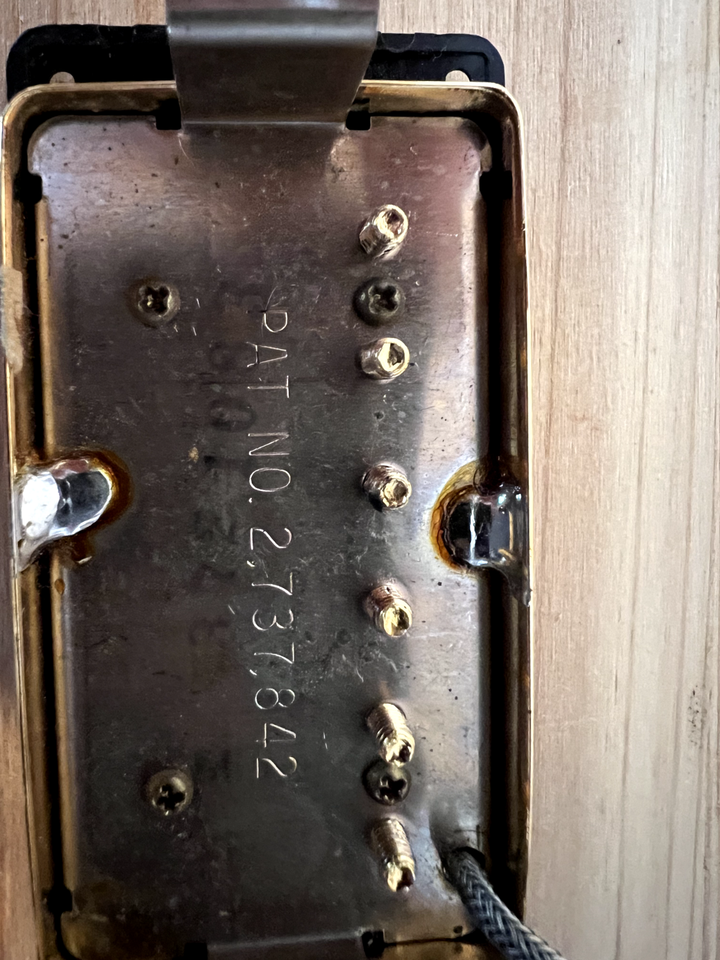 Vintage Gibson 1983 Tim Shaw PAF Single Humbucker. GOLD Cover 7.2k | eBay