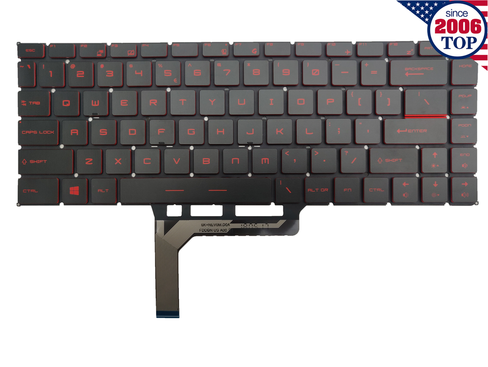 Genuine US Backlit Keyboard for MSI GF63 GF63 8RC 8RD GF63 8RD 9SC | eBay