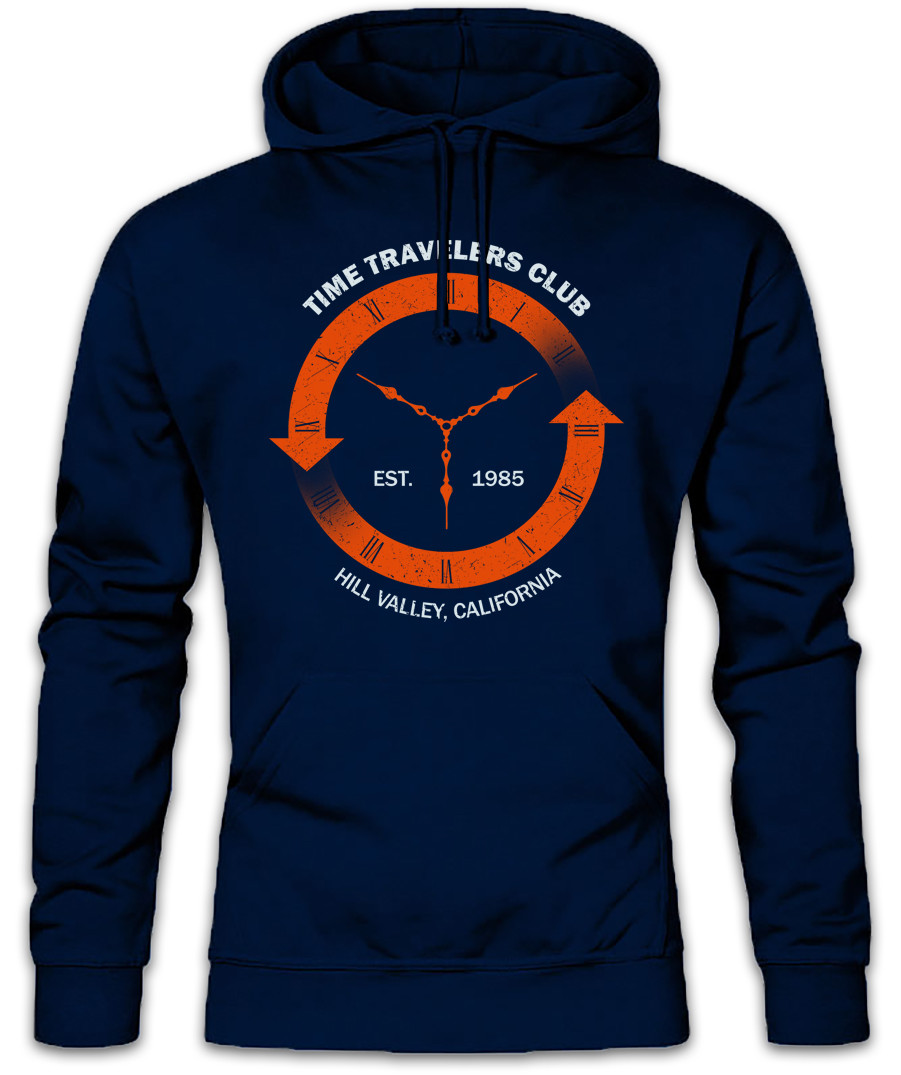 TIME TRAVELERS CLUB Hoodie Sweatshirt Fox Back To BTTF The Future ...